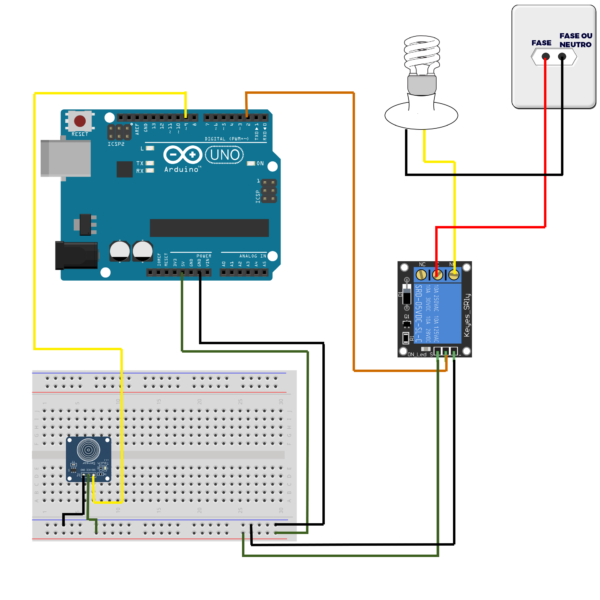 Arduino - Controlando uma Lâmpada com o Sensor Capacitivo Touch TTP223B ... Arduino - Controlando uma Lâmpada com o Sensor Capacitivo Touch TTP223B ...