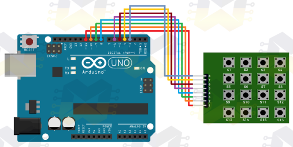 Como Usar Com Arduino Módulo Teclado Matricial 4x4 Com 16 Botões
